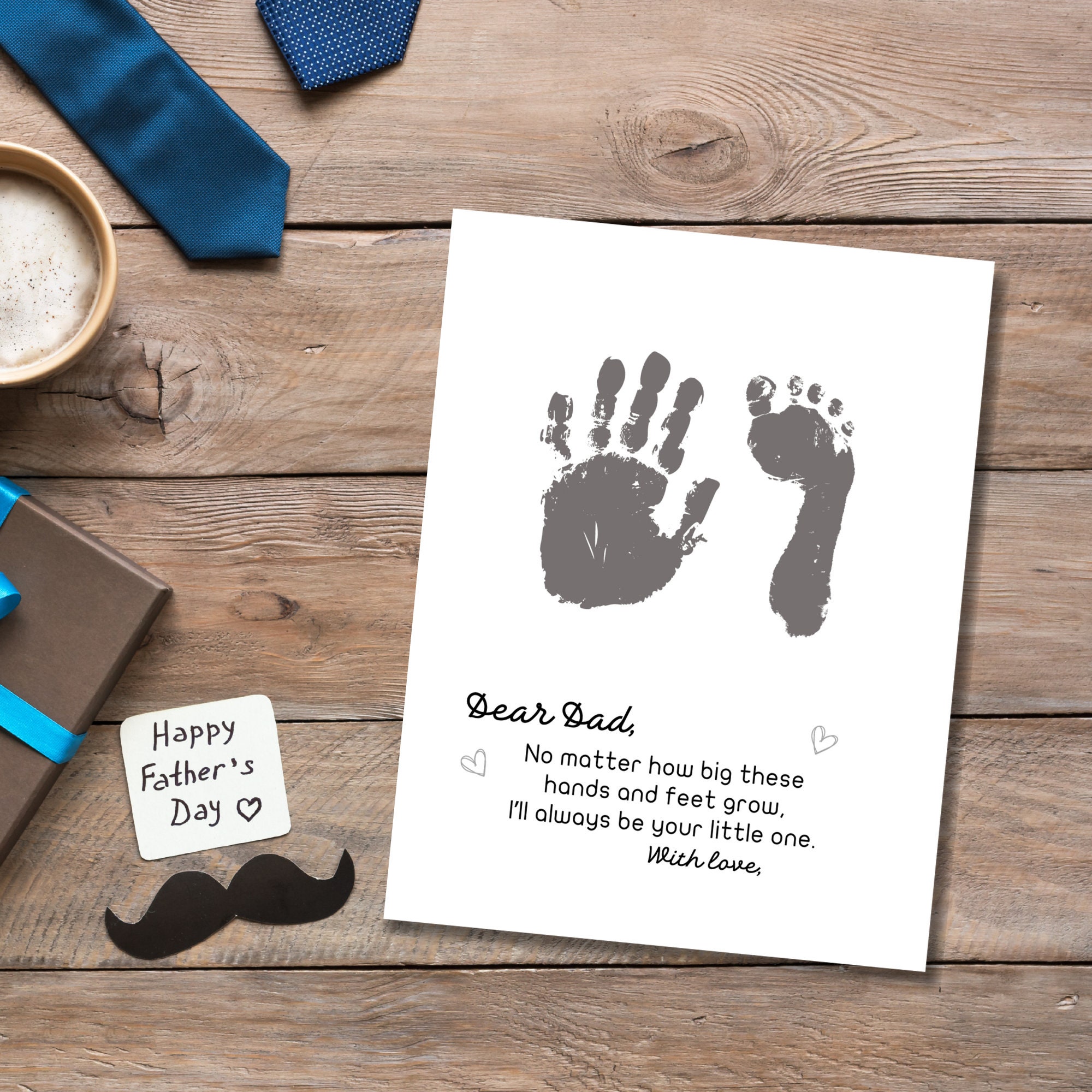 Dad Poem Handprint,dad Birthday Gift,father's Day Diy,father's Day ...