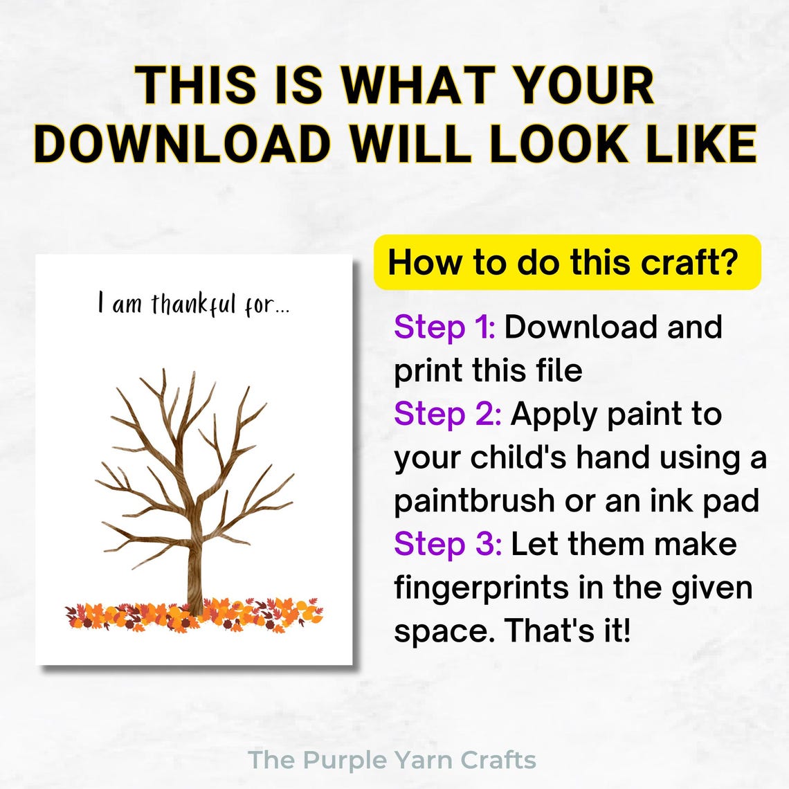 Thanksgiving Fingerprint Tree Craft, Thanksgiving Leaf Kids Activity, I ...