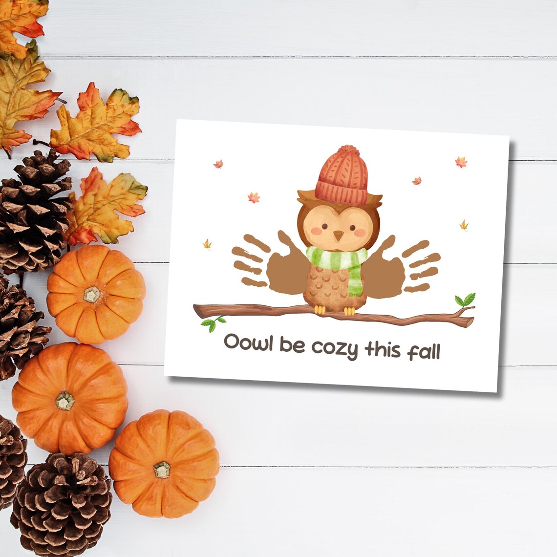 Fall Handprint Art, Toddler Handprint Art Fall,fall Daycare Printable ...