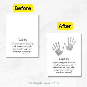 Grandpa Handprint Poem, Handprint for Grandpa, Grandparents Day ...