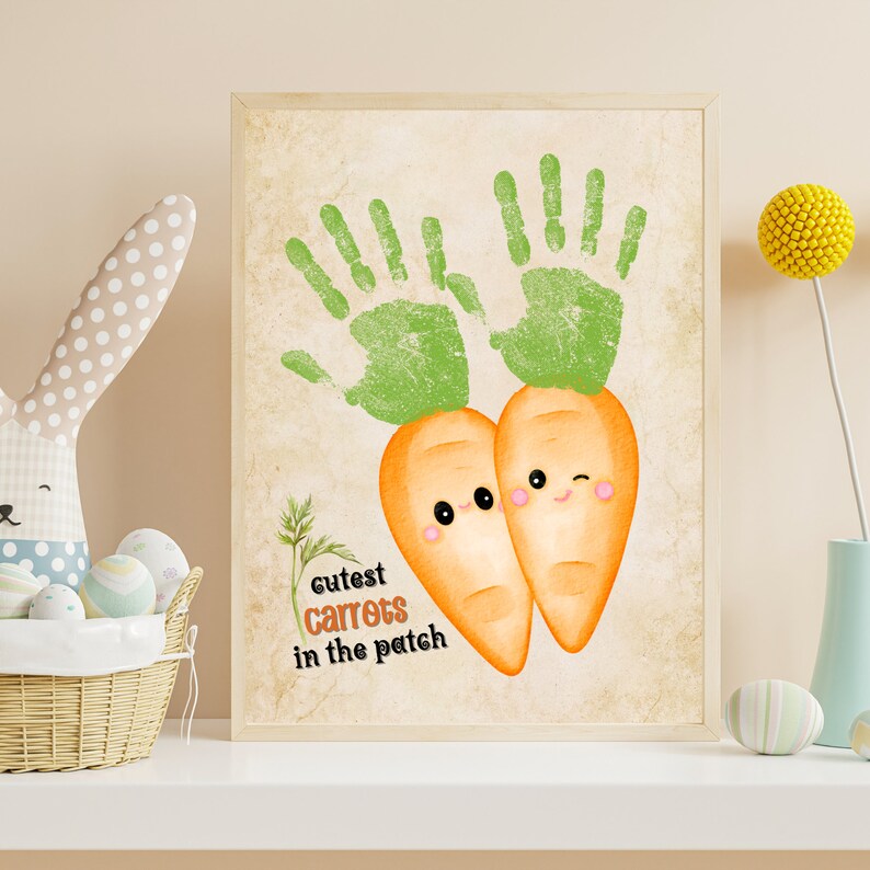Cutest Carrots in the Patch Handprint, Easter Handprint, Christian ...