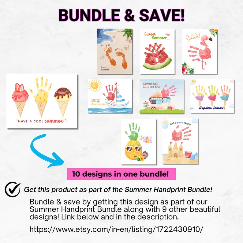 Ice Cream Cone Summer Handprint Art, Summer Food Craft Kids, Baby ...