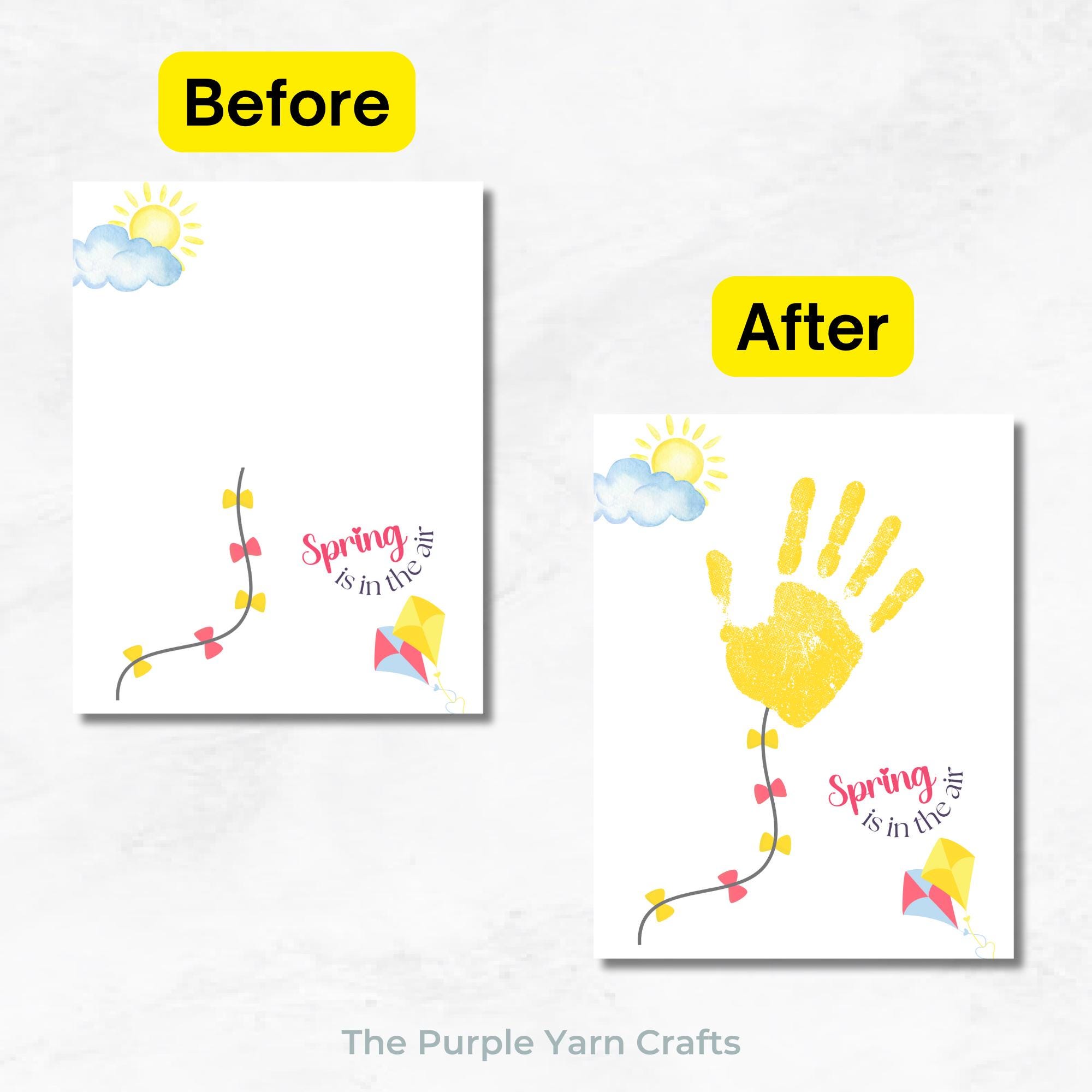 Spring is in the Air Handprint, Spring Kite Handprint, Spring Craft ...