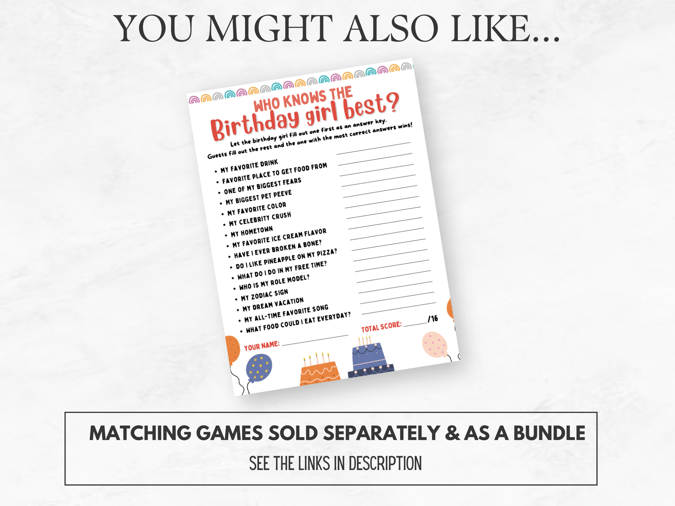 This or That Birthday Game Printable, Would She Rather Birthday Game ...