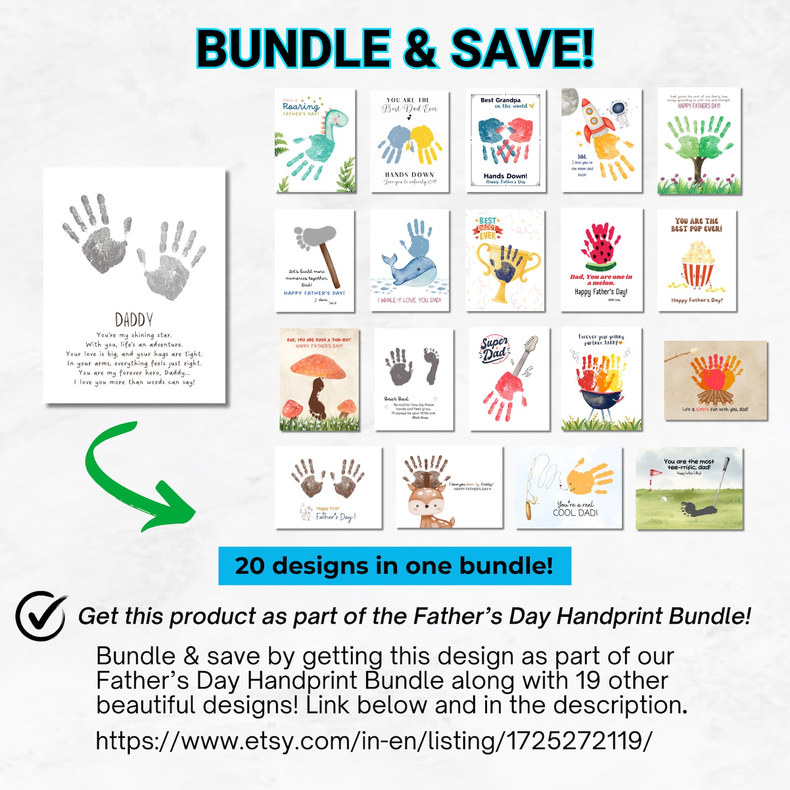 Dad Poem Handprint, Father's Day Poem Printable, Dad Birthday Gift From ...