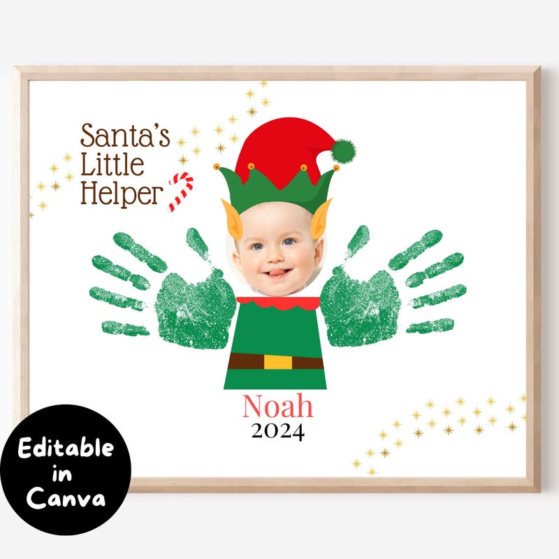 Santas Little Helper Art - Etsy