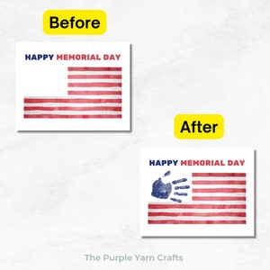 Flag Handprint Craft, Memorial Day Handprint, Memorial Flag, Memorial ...