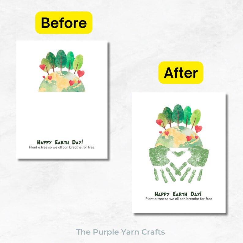 Plant a Tree Handprint Art, Earth Day Handprint, Handprint Craft ...