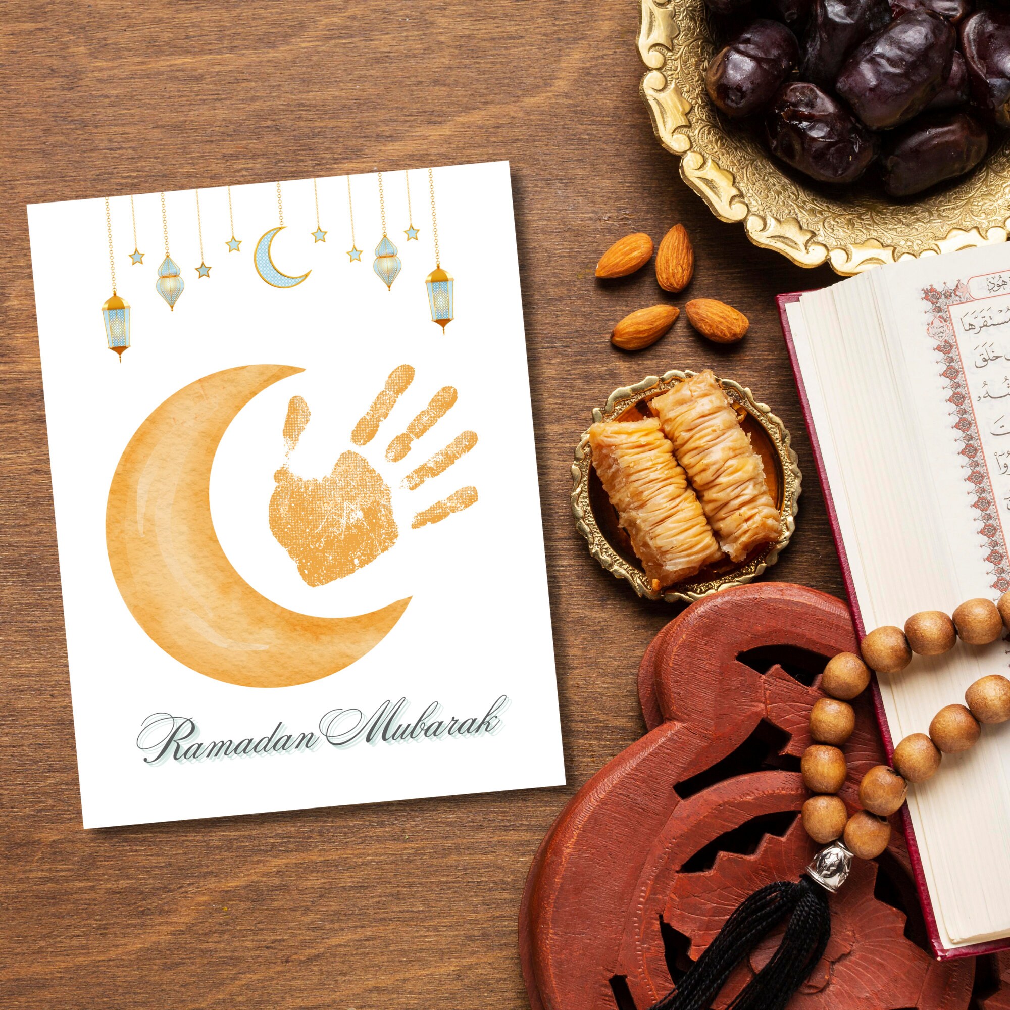 Ramadan Handprint, Ramadan Mubarak, Ramadan Printable, Ramadan Gift ...
