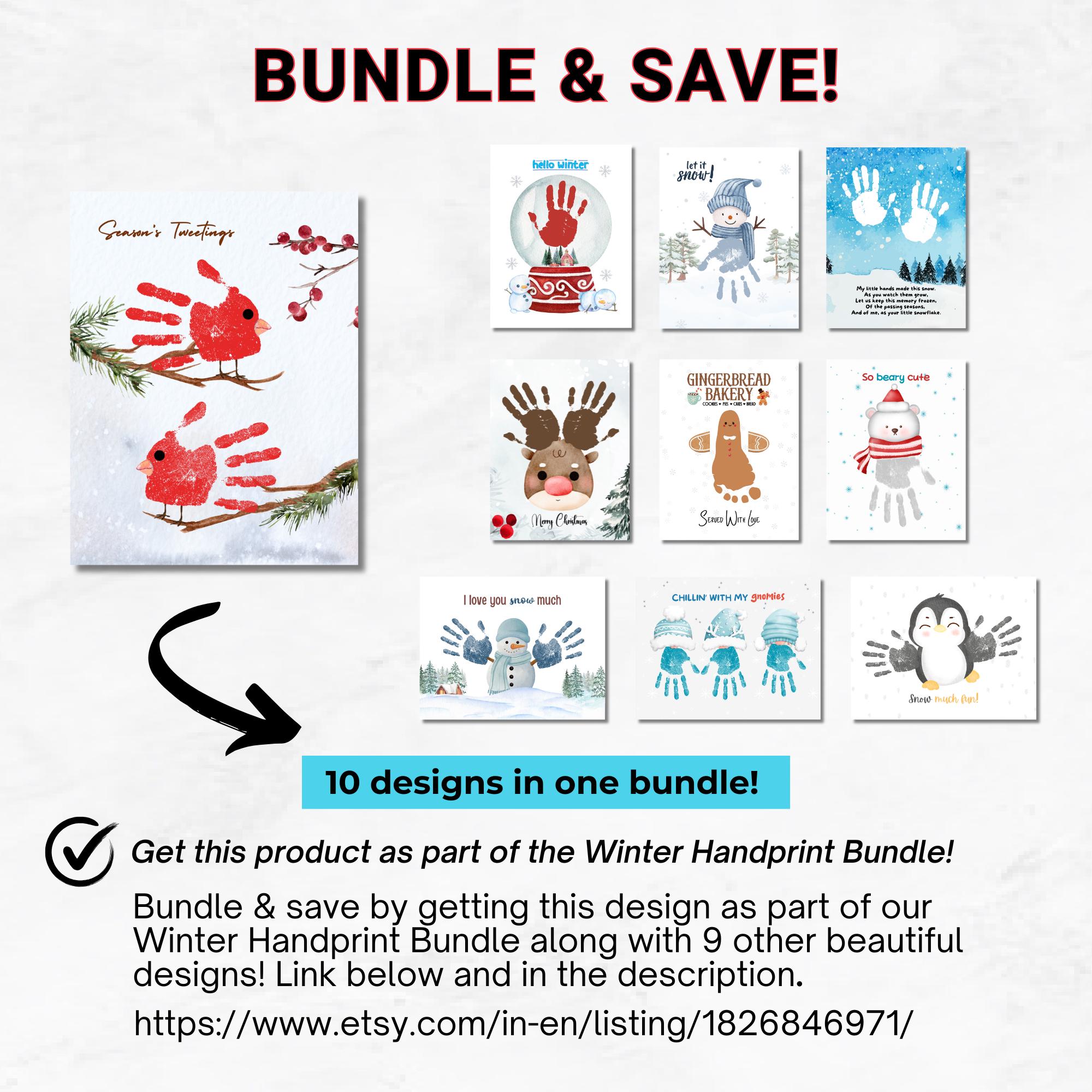 Cardinal Handprint, Seasons Tweetings Handprint, Christmas Handprint ...