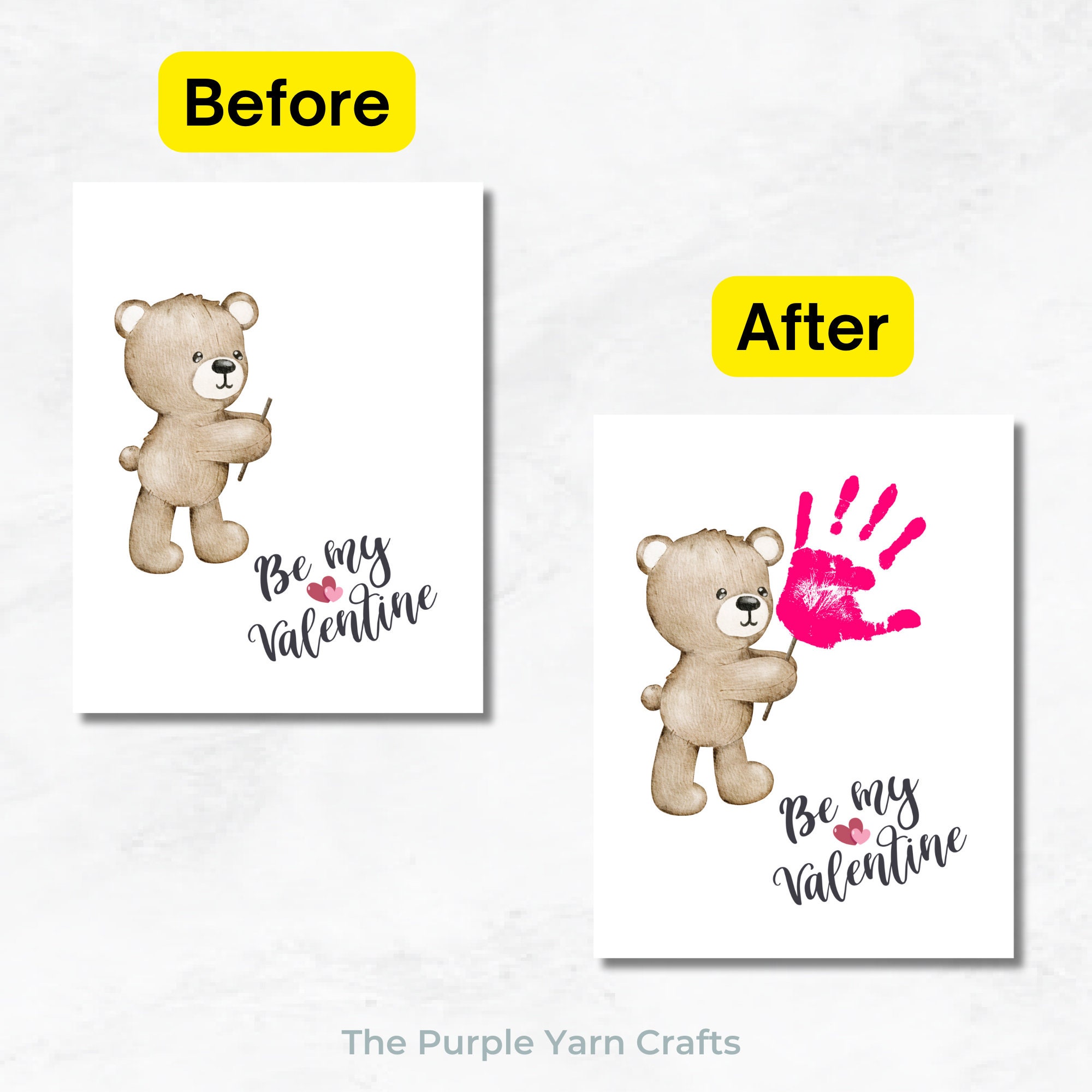 Be My Valentine Handprint, Valentine's Day Handprint, Daycare ...