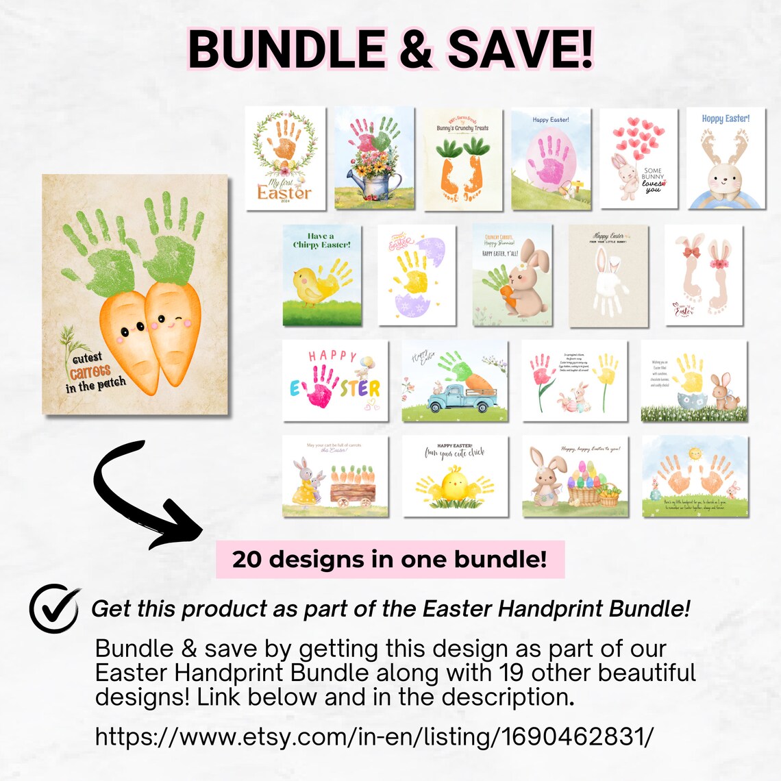 Cutest Carrots in the Patch Handprint, Easter Handprint, Christian ...