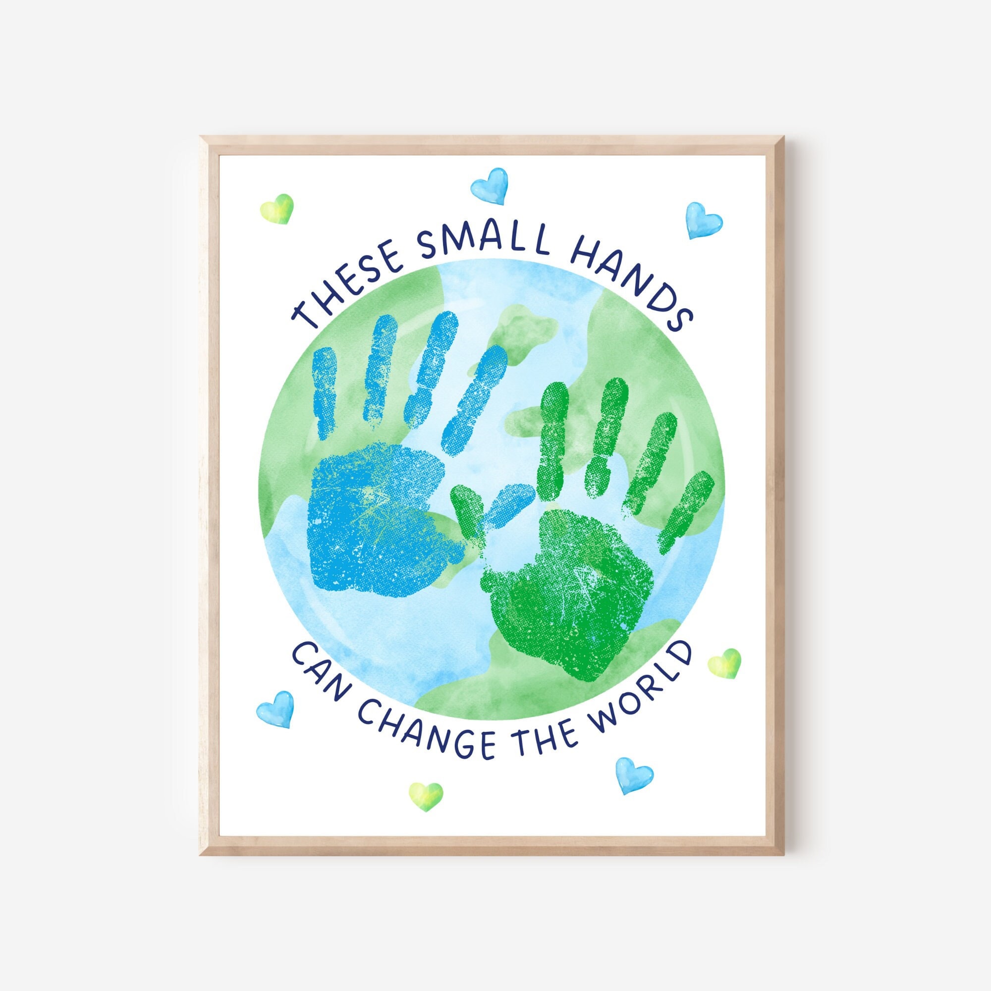 Earth Day Handprint Art, Small Hands Change the World, Earth Day ...