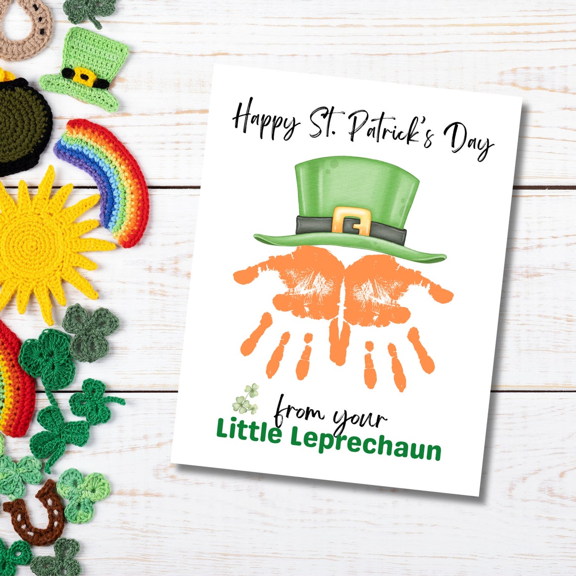Leprechaun Handprint, St. Patrick's Day Handprint, Leprechaun Craft ...