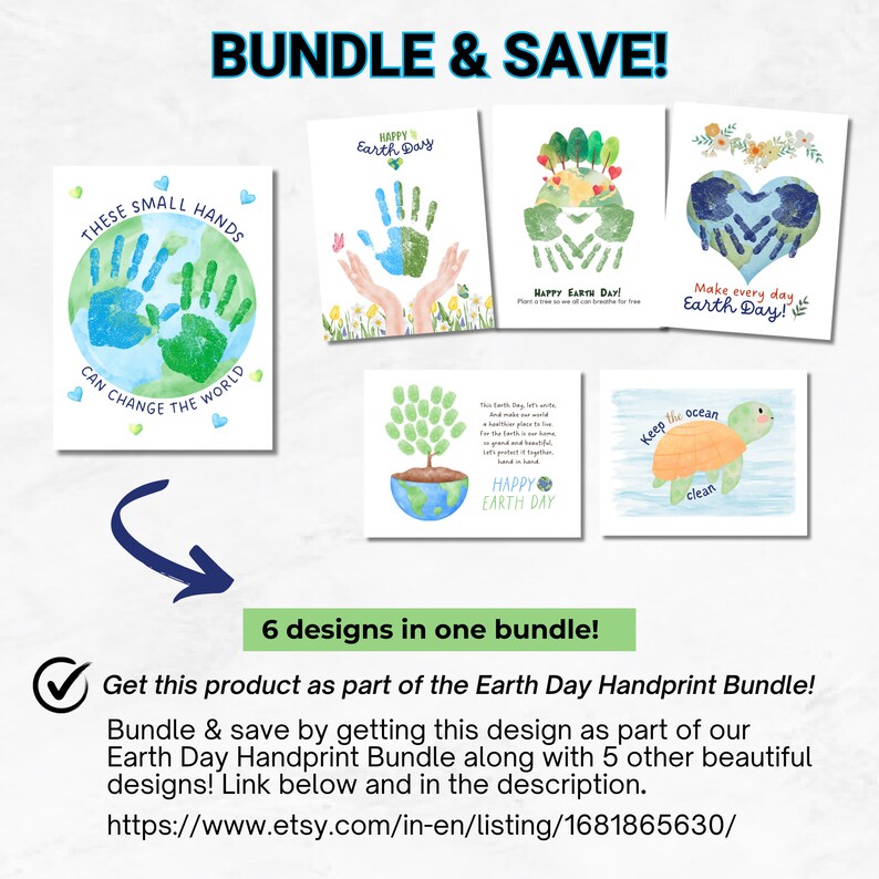 Earth Day Handprint Art, Small Hands Change the World, Earth Day ...