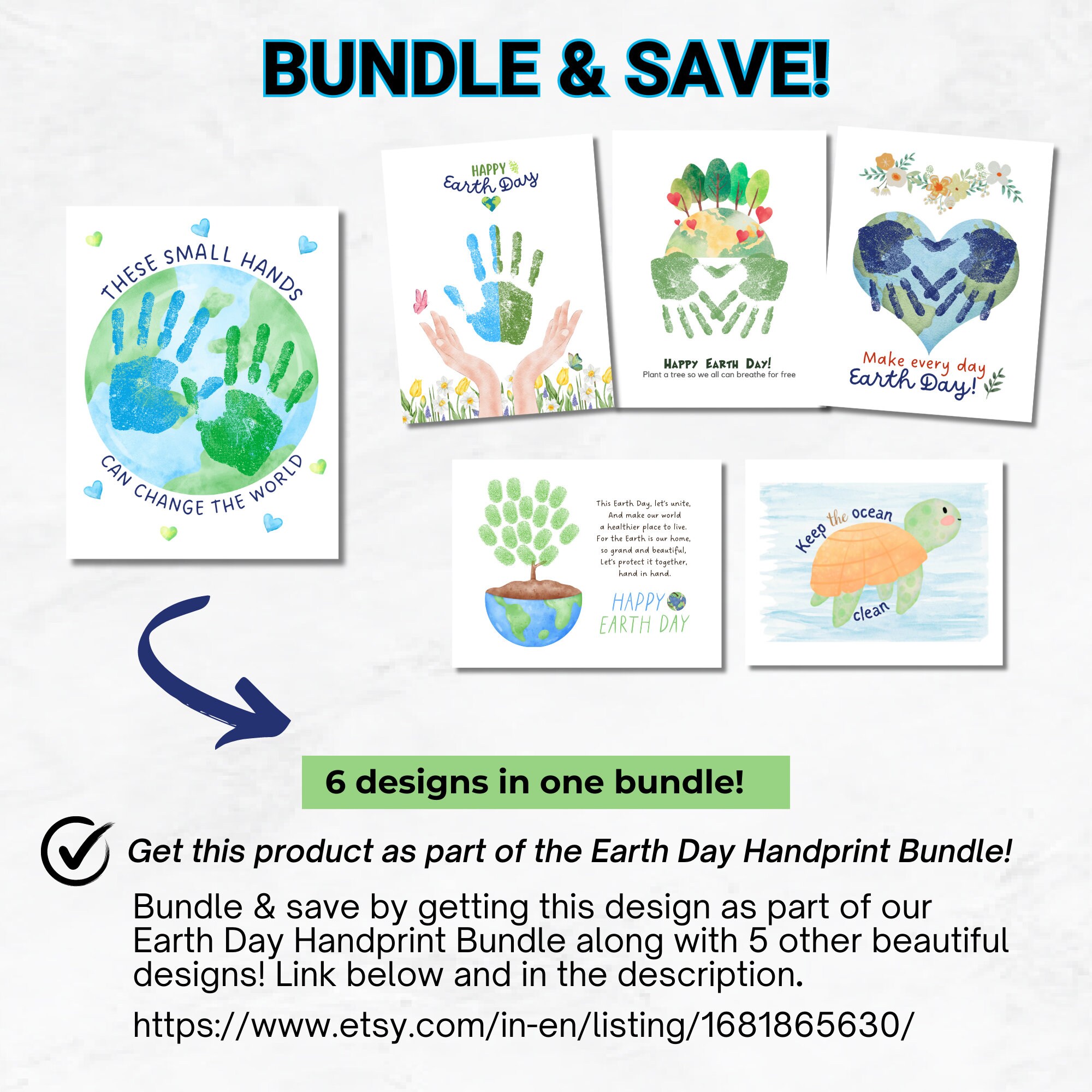 Earth Day Handprint Art, Small Hands Change the World, Earth Day ...