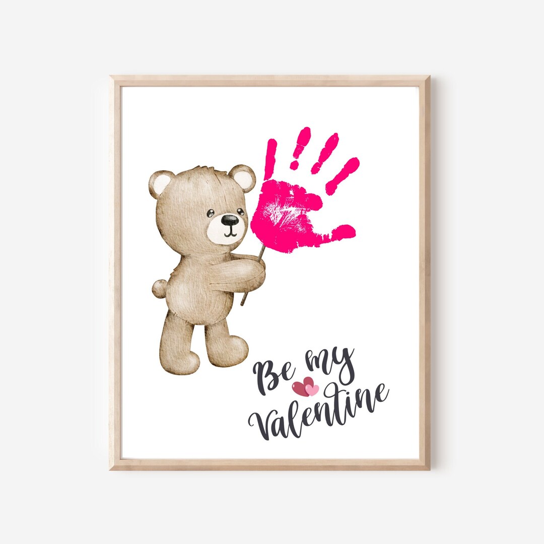 Be My Valentine Handprint, Valentine's Day Handprint, Daycare ...