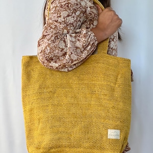 Handmade Hemp Tote Bag: Sustainable Shoulder Bag - Etsy
