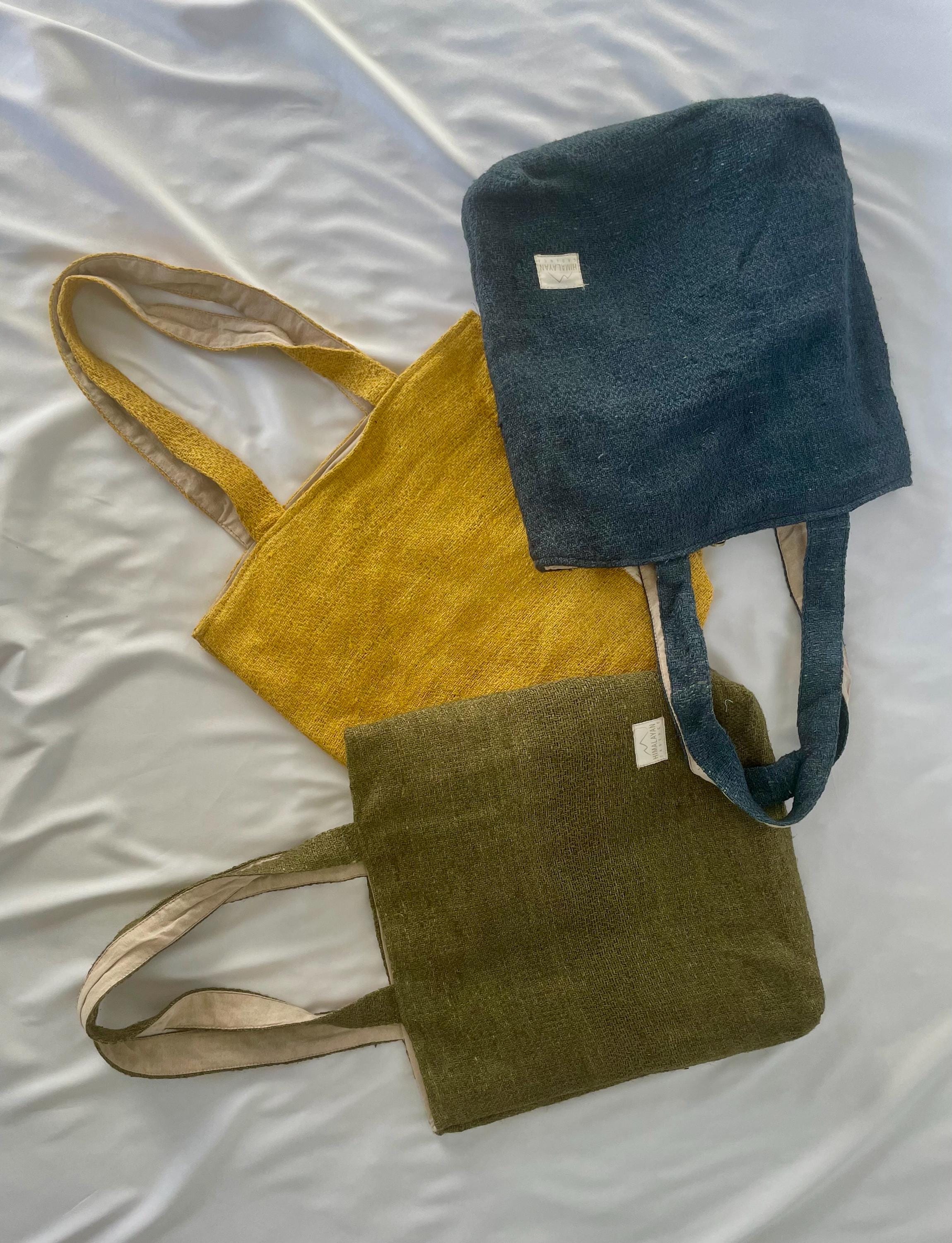 Handmade Hemp Tote Bag: Sustainable Shoulder Bag - Etsy