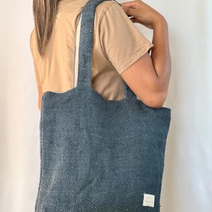 Handmade Hemp Tote Bag: Sustainable Shoulder Bag - Etsy