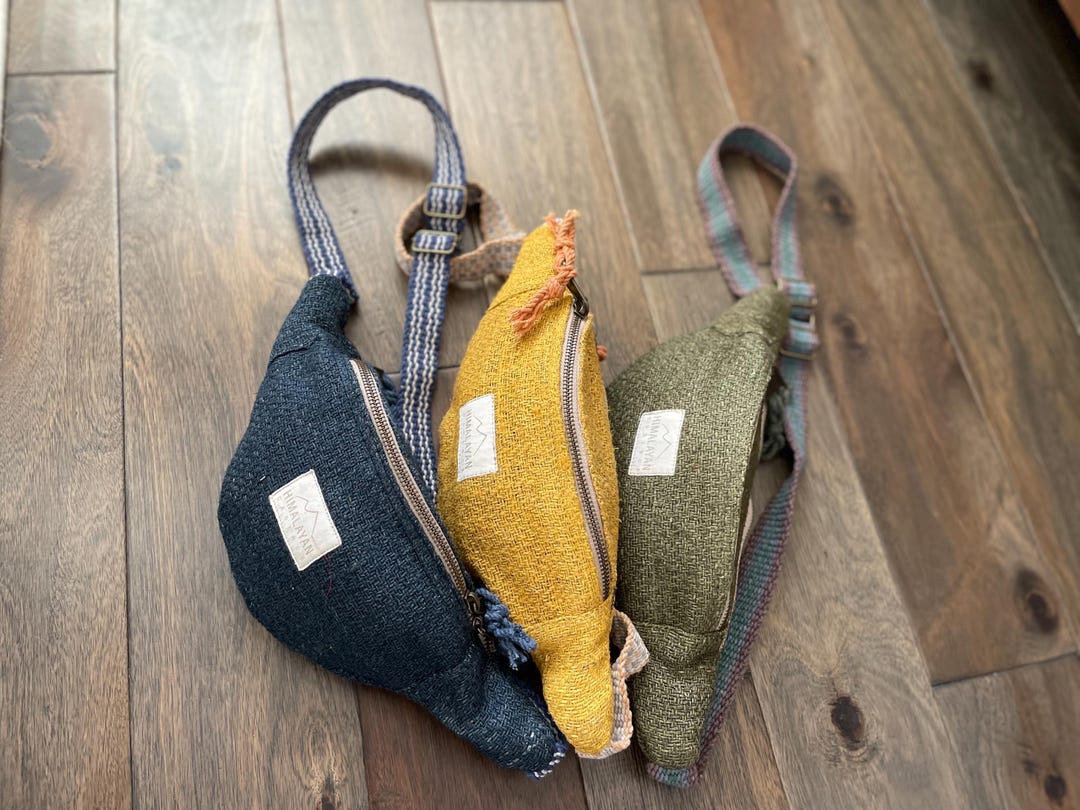 Eco-friendly Pure Hemp Fanny Pack – Sustainable Waist & Crossbody Bag ...