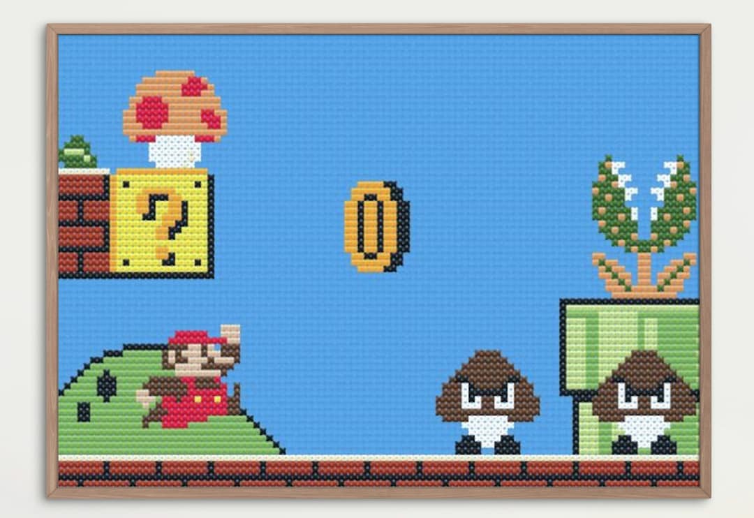 Cross Stitch Pattern PDF - Super Mario (instant Download) - Every Sale ...