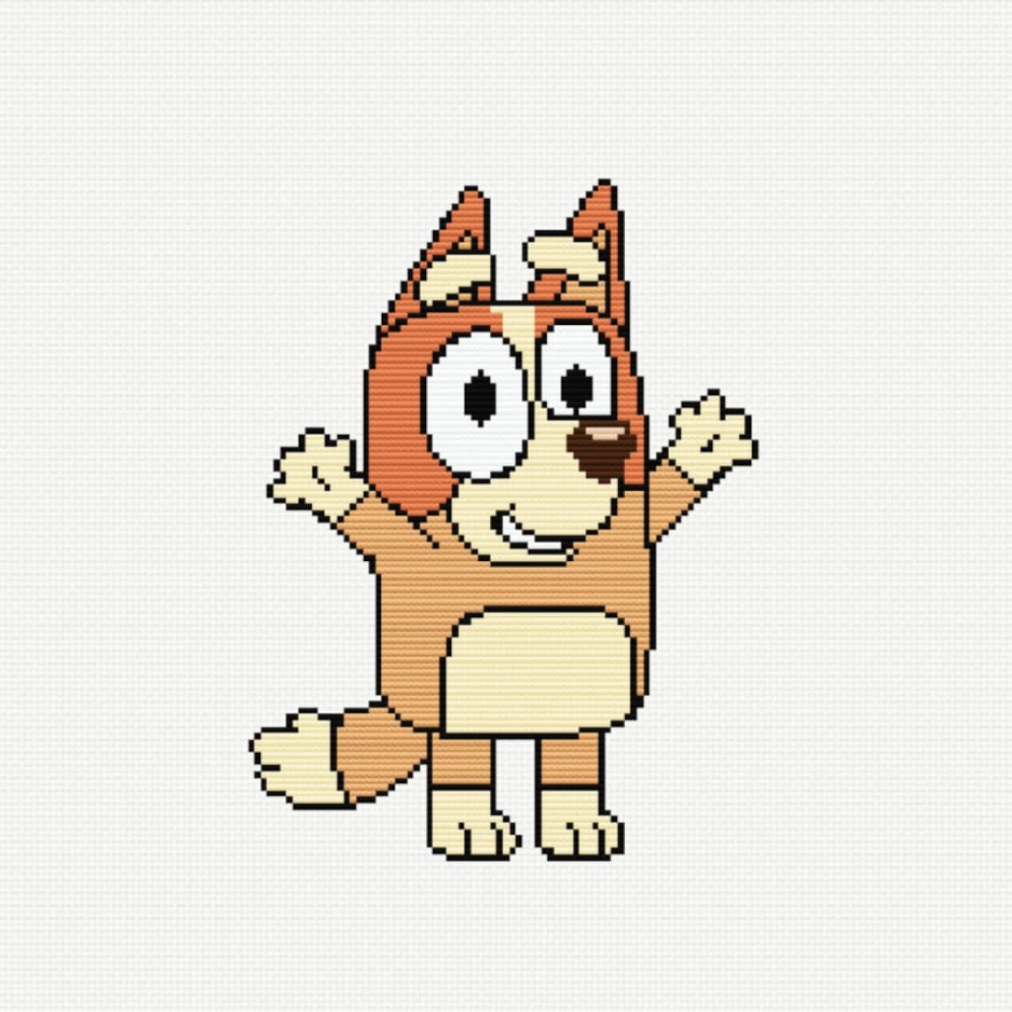 BINGO - BLUEY Cross Stitch Pattern PDF (instant Download) - Design Size ...