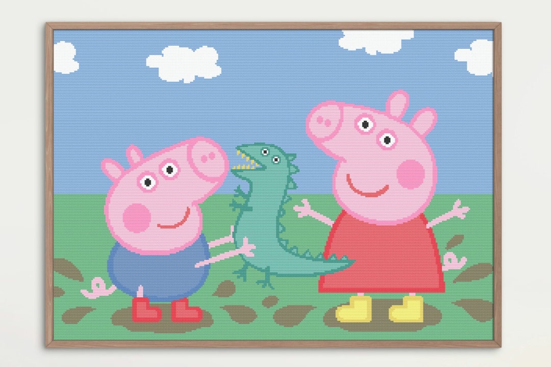 Peppa Pig Cross Stitch Pattern PDF (instant Download) - Peppa Pig and ...