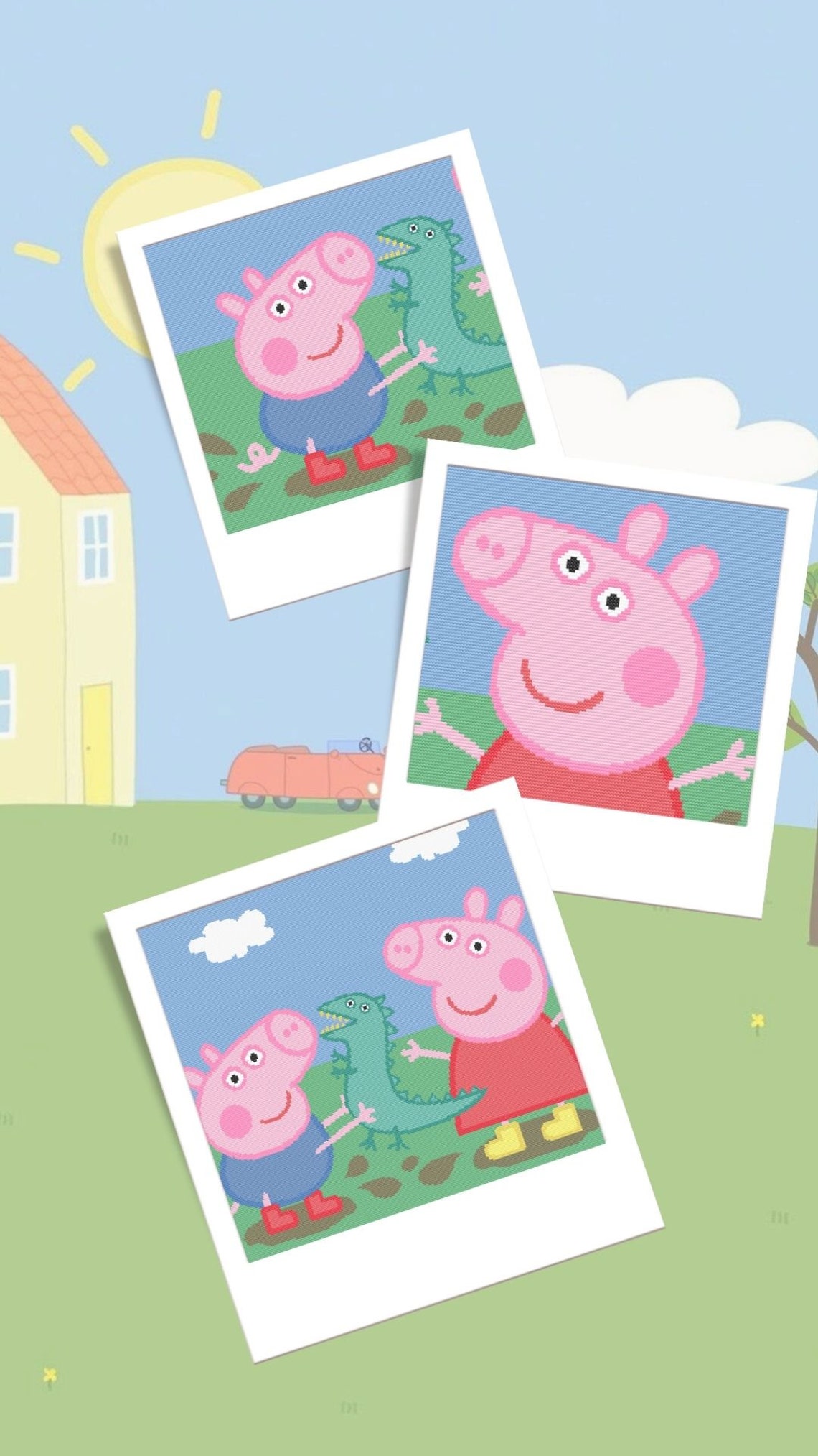 Peppa Pig Cross Stitch Pattern PDF (instant Download) - Peppa Pig and ...