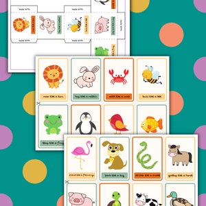 Acting Like a ... // Printable Animal Movement and Sound Game - 2 in 1 ...