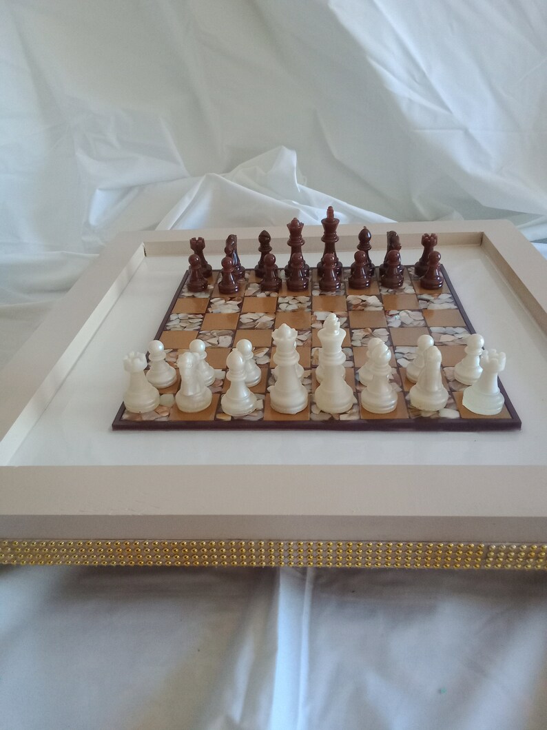 Custom Shell Chess Board - Etsy
