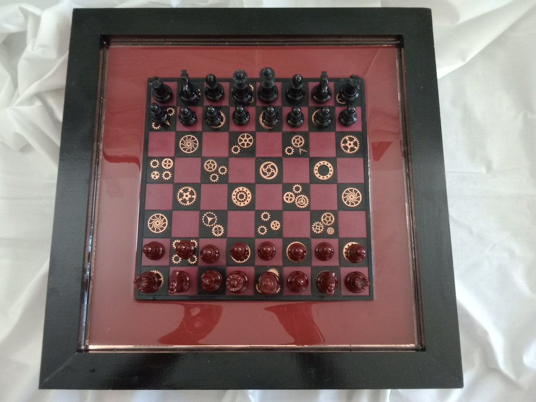 Custom Steampunk Inspired Chess Board - Etsy