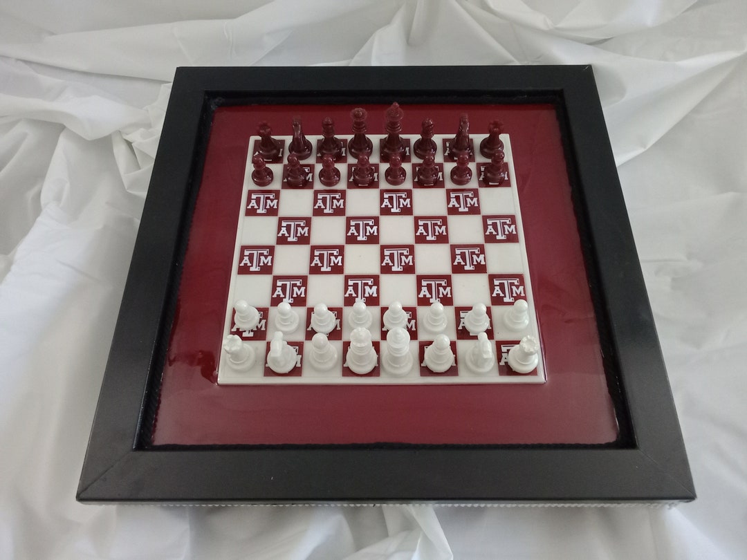 Custom Texas A&M University Inspired Chess Board - Etsy