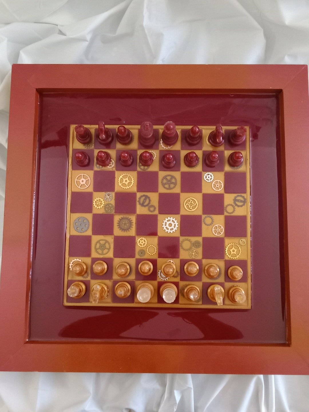 Custom Steampunk Inspired Chess Board - Etsy