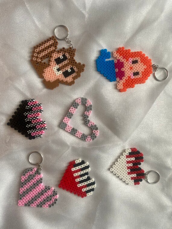 Perler Bead Keychains - Etsy