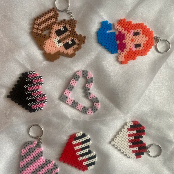 Perler Bead Keychain - Etsy