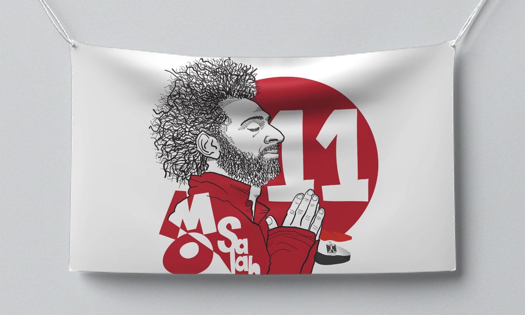 Flag Mo Salah LFC | Football | Premier League | Individual Design ...