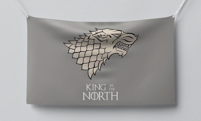 Flag King of the North Game of Thrones Custom Made - Etsy