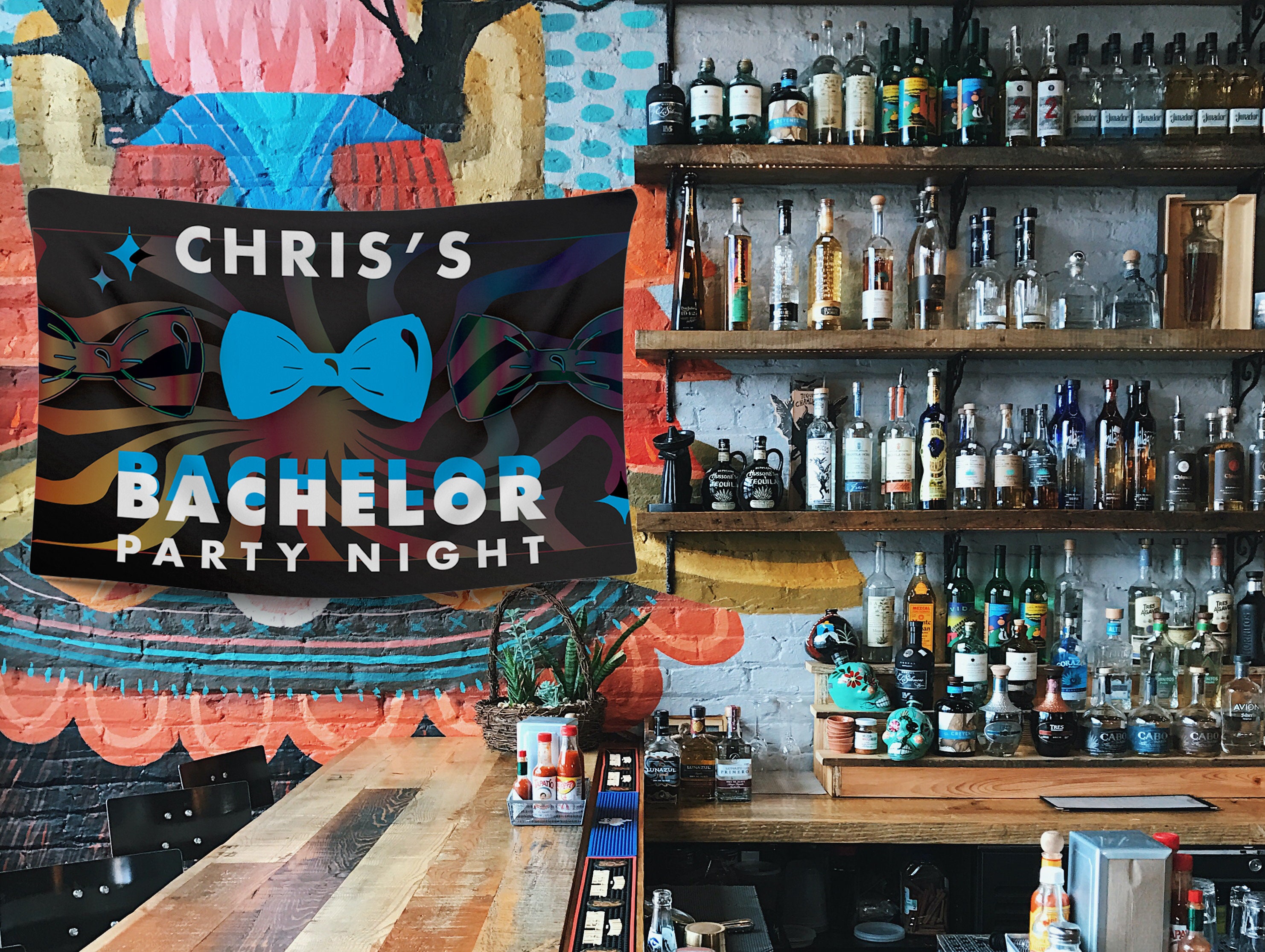 Flag Bachelor Party | Custom Made Personalized Flag | Individual Design ...