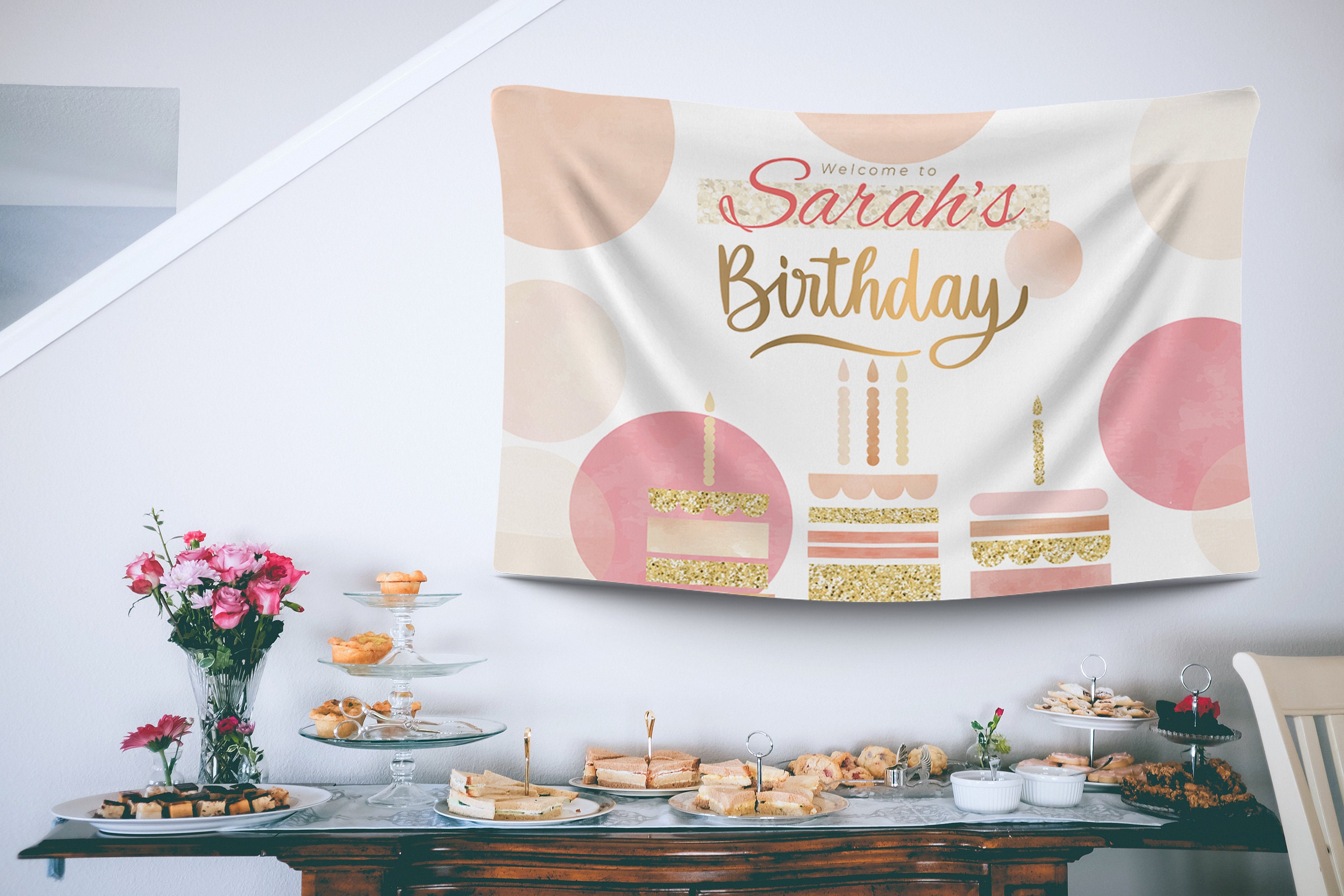 Flag Happy Birthday | Custom Made Personalized Flag | Individual Design ...
