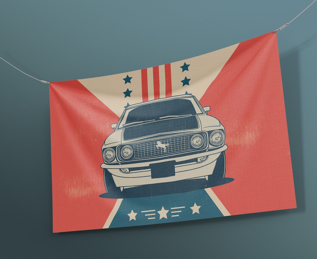 Flag Ford Mustang| American Classics | Race Car | Custom Made ...