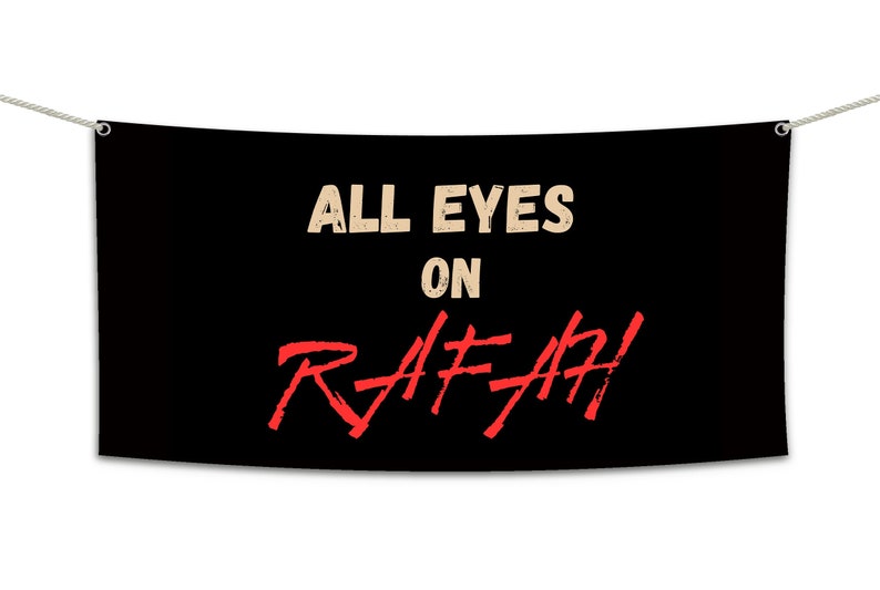 All Eyes on Rafah Palestine Custom Made Personalized Flag Individual ...