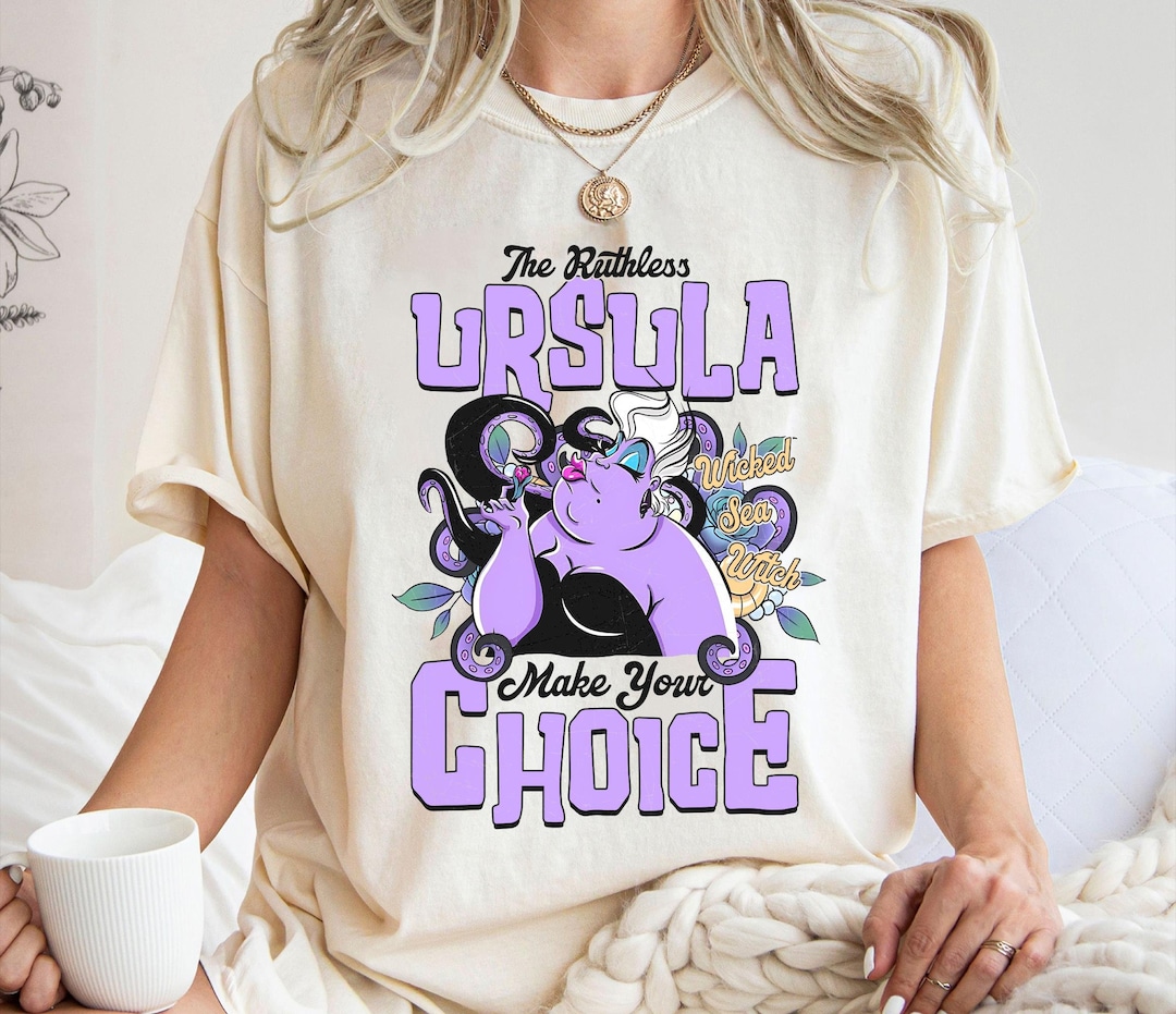 Ursula Shirt, the Little Mermaid T-shirt, Disney Villains Tee, Family ...
