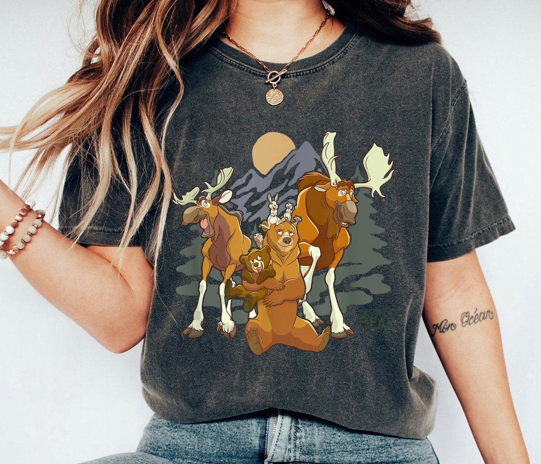 Moose & Bear Midnight Mountain Shirt, Brother Bear T-shirt, Kenai, Koda ...