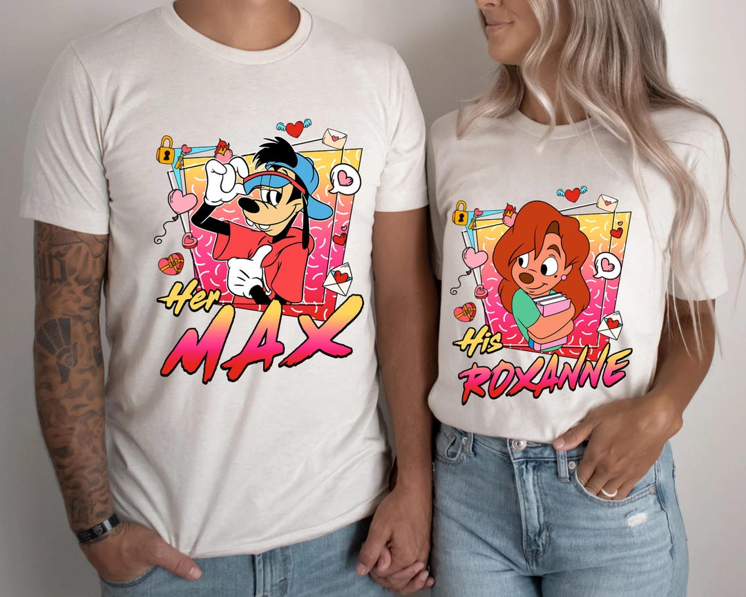 Custom Max and Roxanne Couple Shirt, Her Max and His Roxanne Shirts, A ...