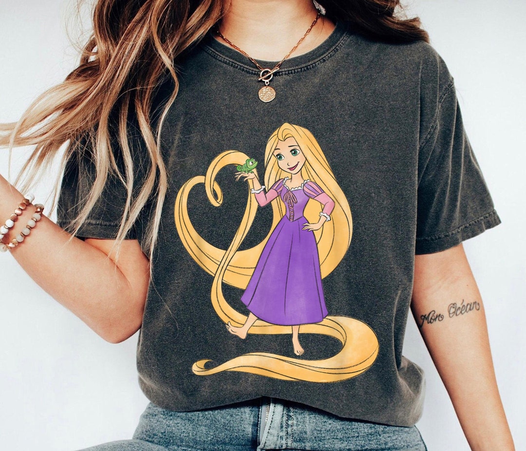Princess Rapunzel Heart and Pascal Shirt Tangled T-shirt - Etsy