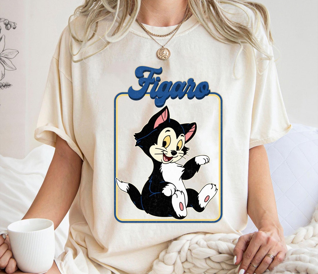 Figaro Cat Y2k Style Shirt, Pinocchio T-shirt, Disney Cats Tee, Family ...