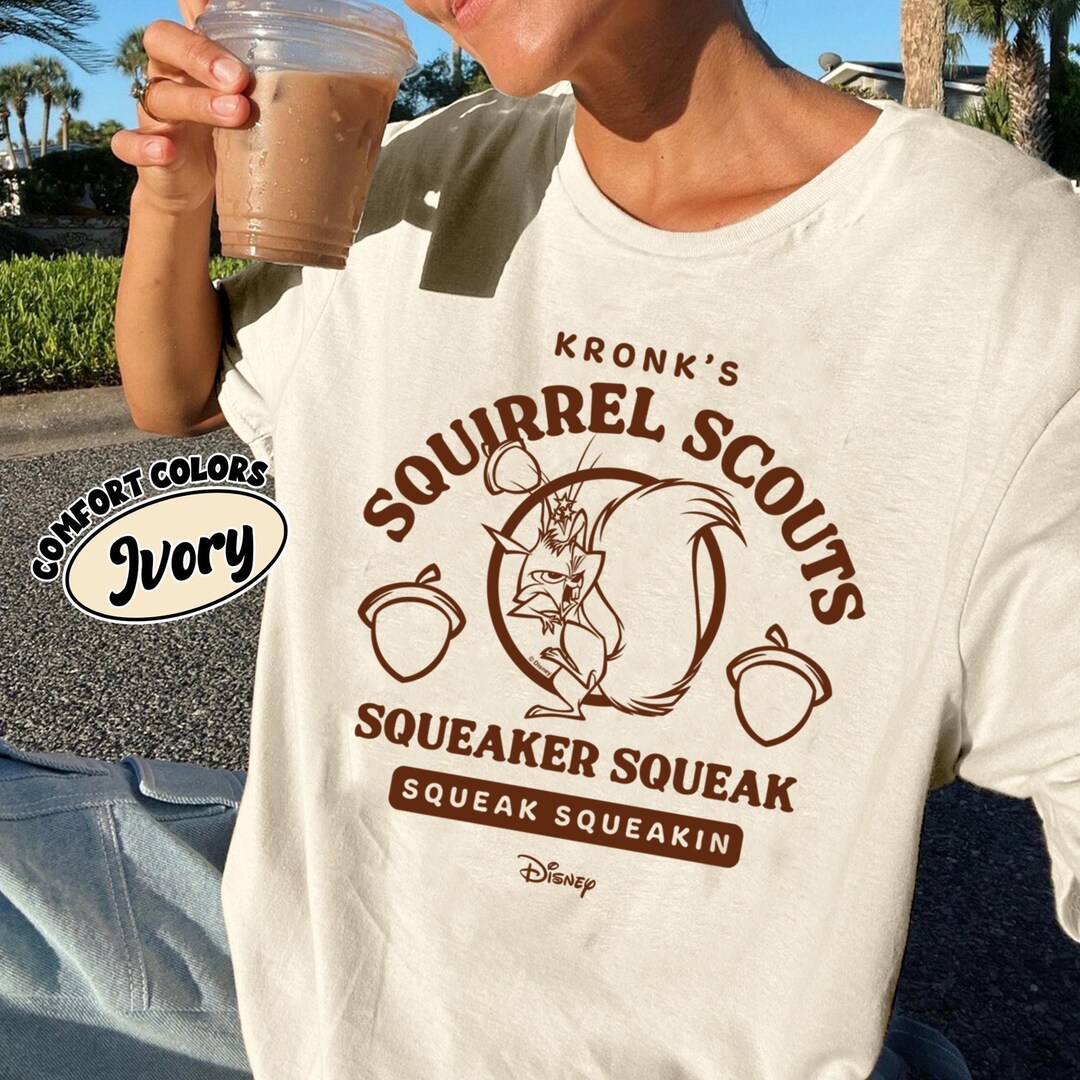 Kronk Squirrel Scout Shirt, the Emperors New Grove T-shirt, Llama ...