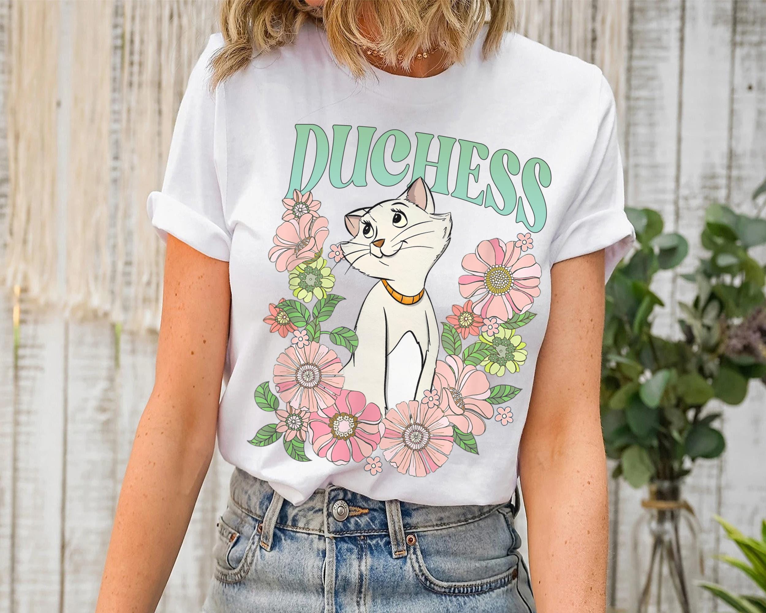 The Aristocats Duchess Floral Retro Shirt, Marie Thomas O'malley ...
