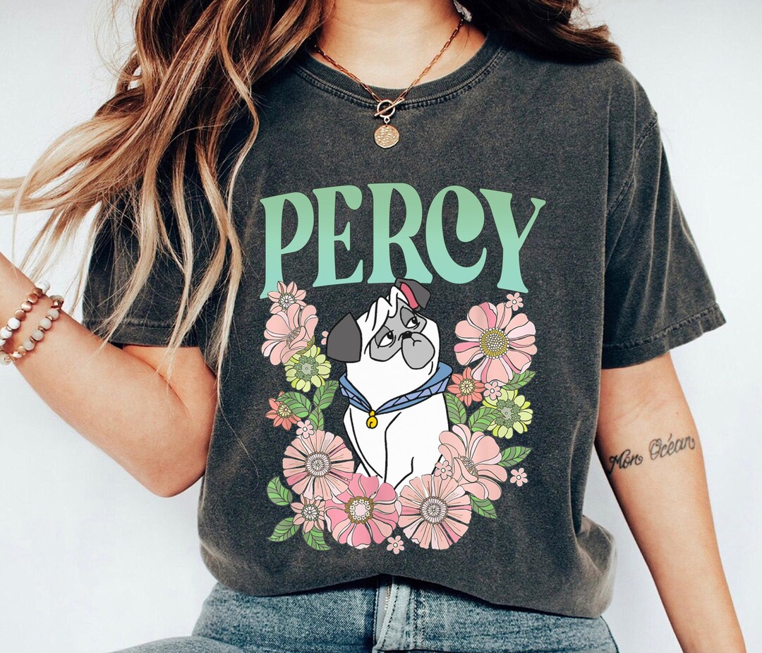 Retro Percy Dog Floral Shirt, Pocahontas T-shirt, Disney Dogs Tee ...